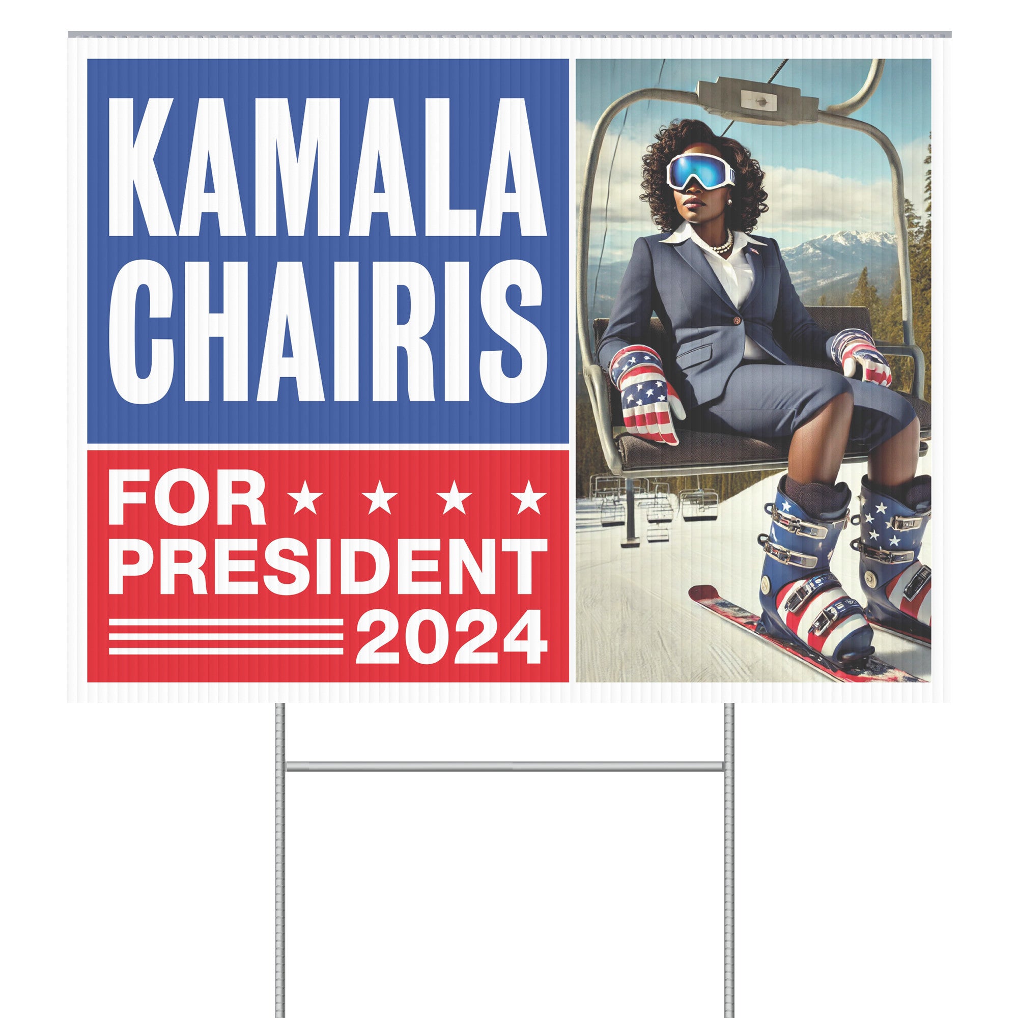 Kamala Chairis For President 2024 Sign Yard - Powderaddicts