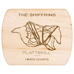 PERSONALIZED PLATTEKILL, NEW YORK SKI TRAIL MAP CUTTING BOARD ...