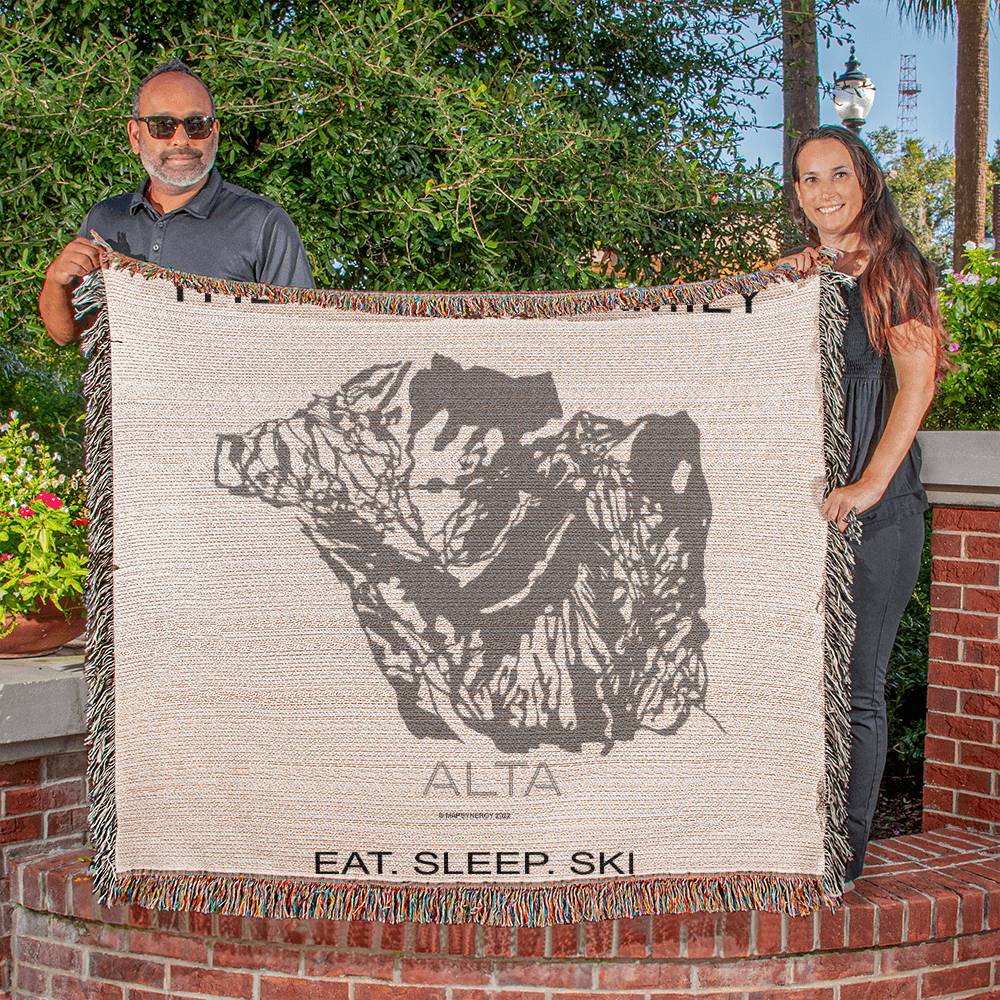 PERSONALIZED ALTA, UTAH WOVEN BLANKET | Powderaddicts