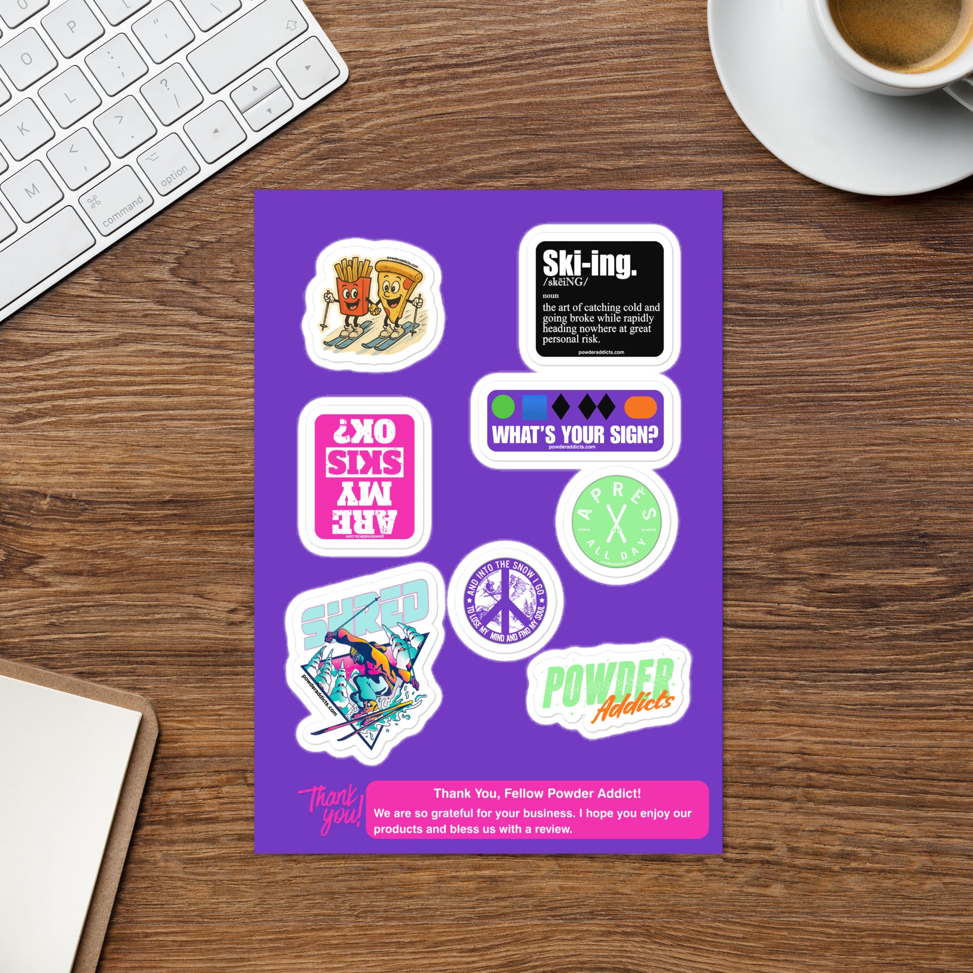 Powder Addicts Sticker Pack - Powderaddicts
