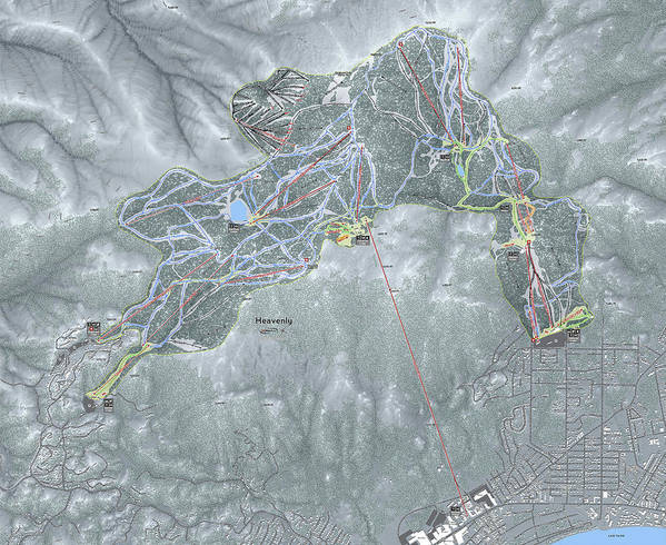 Heavenly Ski Resort Map
