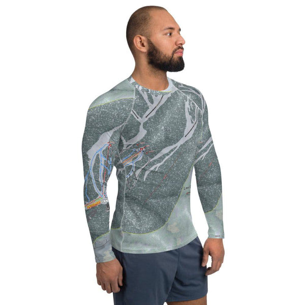 Lee Canyon, Nevada Ski Trail Map Men's Base Layers | Powderaddicts