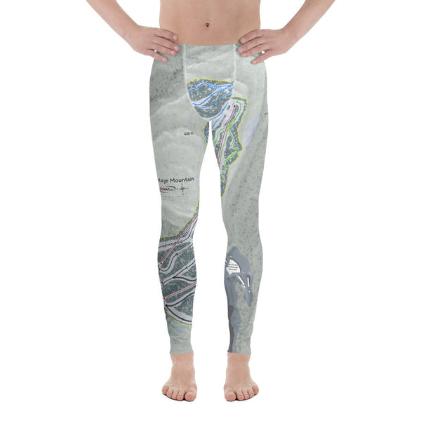 Montage Mountain, Pennsylvania Ski Trail Map Men's Base Layer Bottom ...