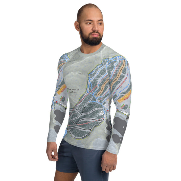 Montage Mountain, Pennsylvania Ski Trail Map Men's Base Layer Top ...