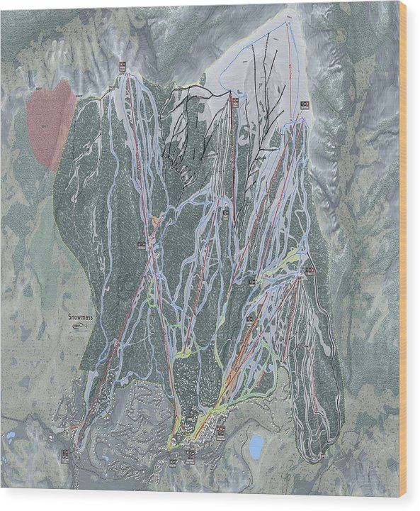 Snowmass Mountain Map