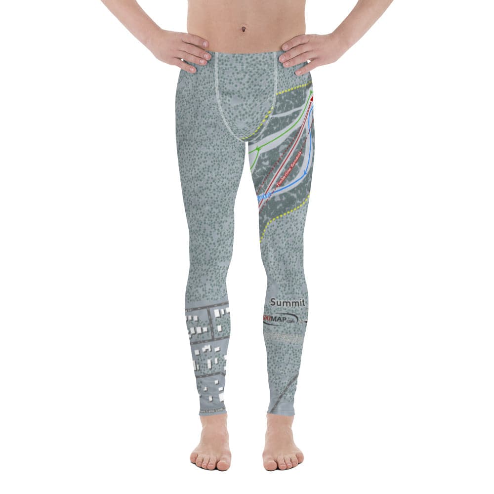 Summit, Oregon Ski Trail Map Men's Base Layer Bottom - Powderaddicts