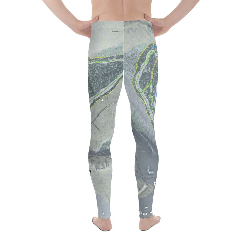 Swain, New York Ski Trail Map Men's Base Layer Bottom - Powderaddicts