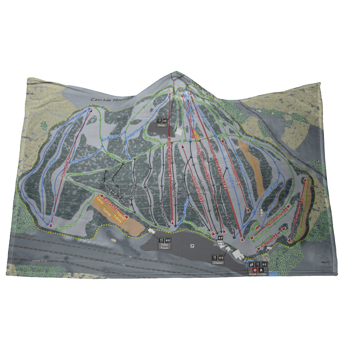 Cascade Mountain Map